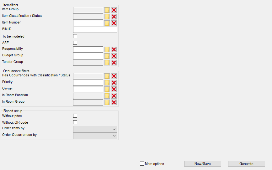 Deprecated Item Occurrences PDF Report